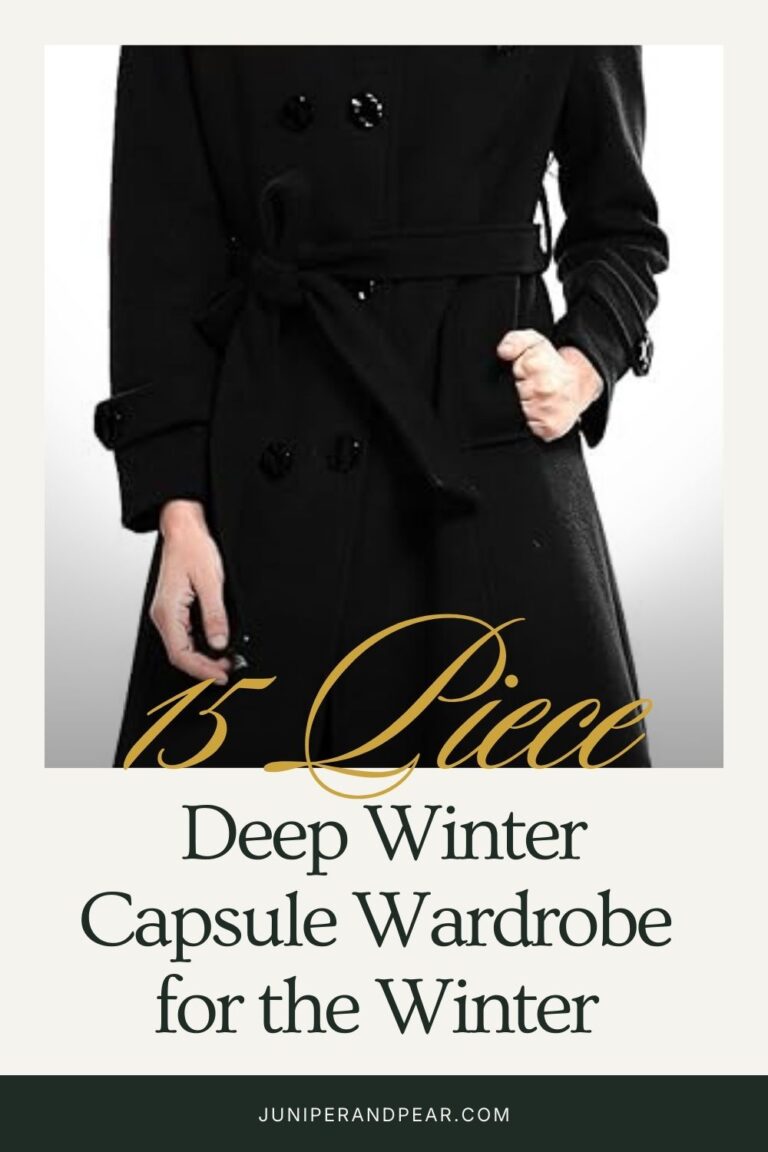 Deep Winter Capsule Wardrobe for Winter: 15 Pieces for the Winter ...